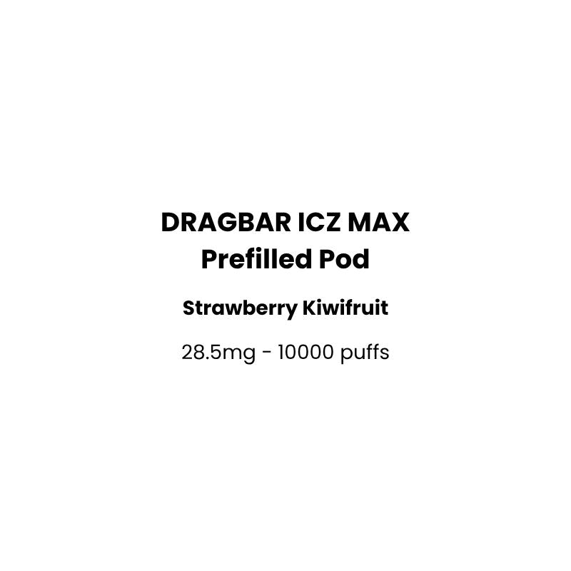 DRAGBAR ICZ MAX PREFILLED POD 10000 PUFFS – VapecloudNZ