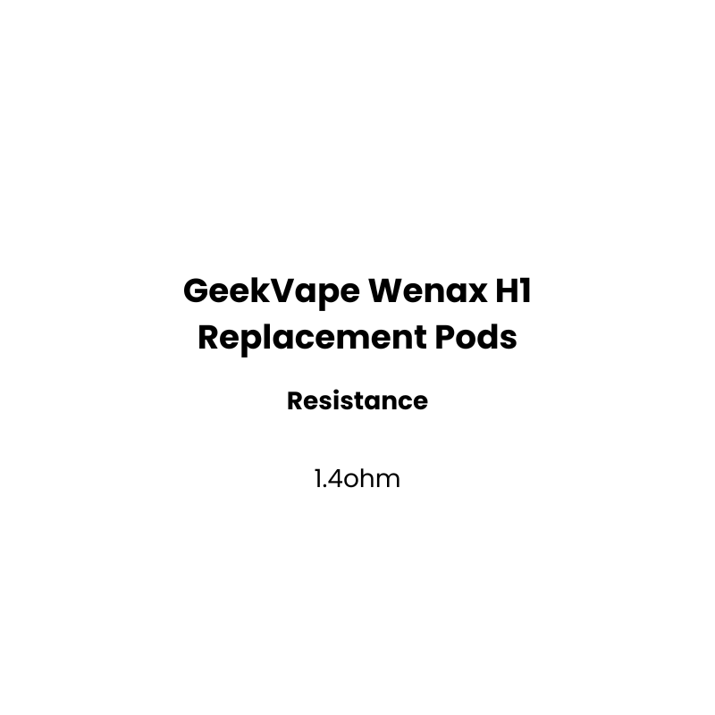 GeekVape Wenax H1 Replacement Pods (3 pack) - VapecloudNZ
