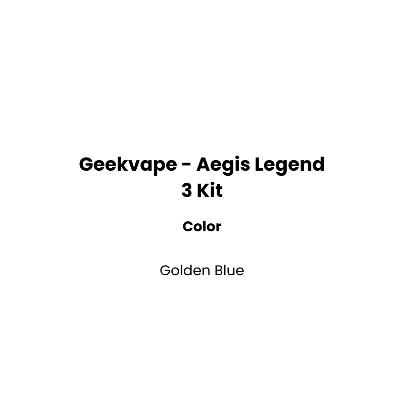 Geekvape - Aegis Legend 3 Kit - VapecloudNZ
