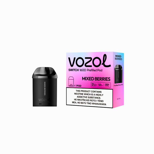 Vozol Switch C 1600 Puff Prefilled Pod - VapecloudNZ